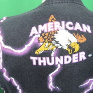 Vintage 90's American Thunder Ride the Best 3D Lightning T-shirt ...