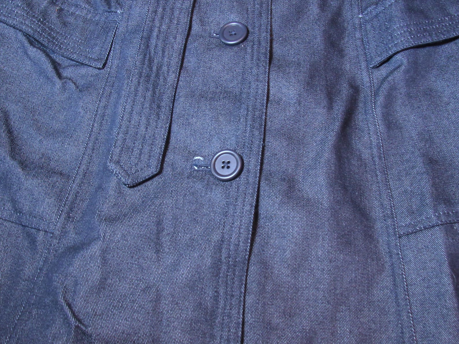 Vintage Y2K Gap 2001 Denim Trench / Rain Coat / Jacket Women's Medium ...