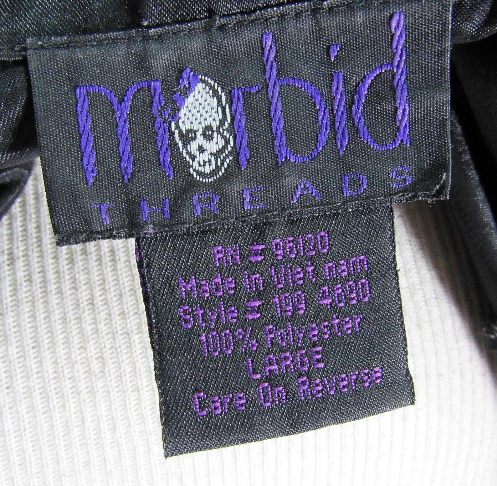Vintage 90's / Y2K Morbid Threads Goth Hot Topic Black Satan Top ...