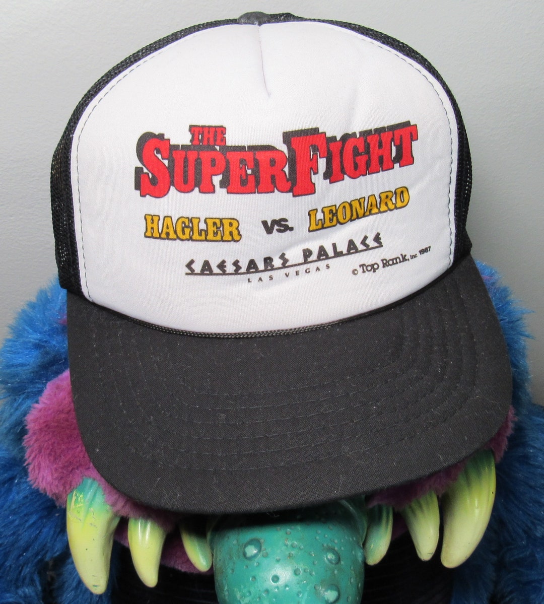 Vintage 80's 1987 the Super Fight Caesars Palace Hagler Vs Leonard ...