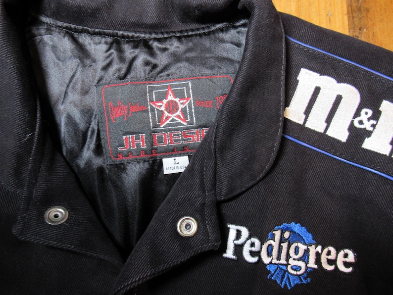 Vintage Nascar 2000 JH Design M&m's Racing Team Ken Schrader Jacket ...