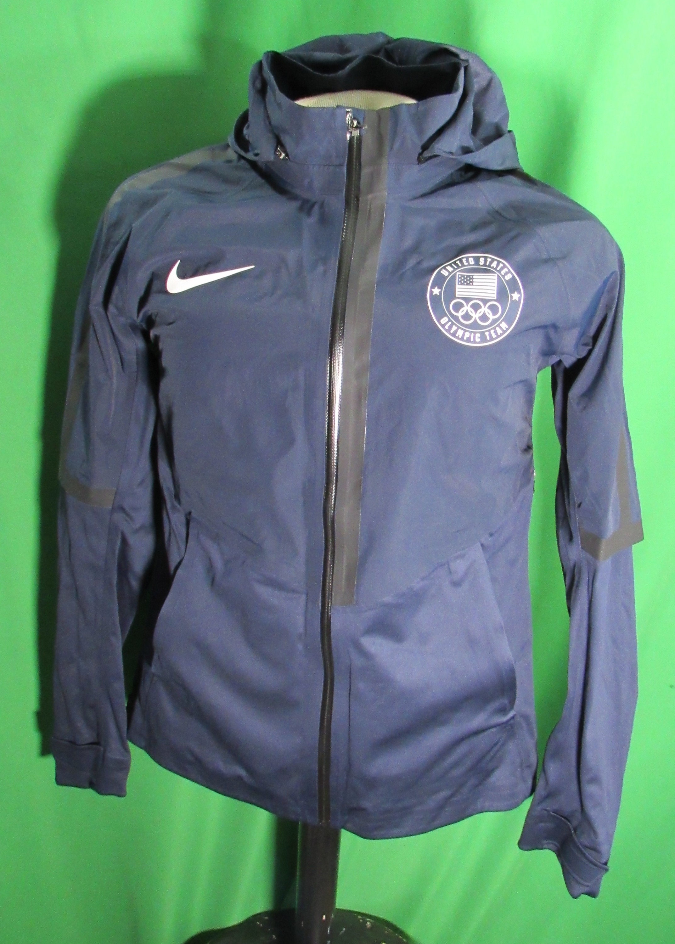 Nike Aeroshield US Olympic Team Soft Shell Full Zip Hooded Jacket Size ...
