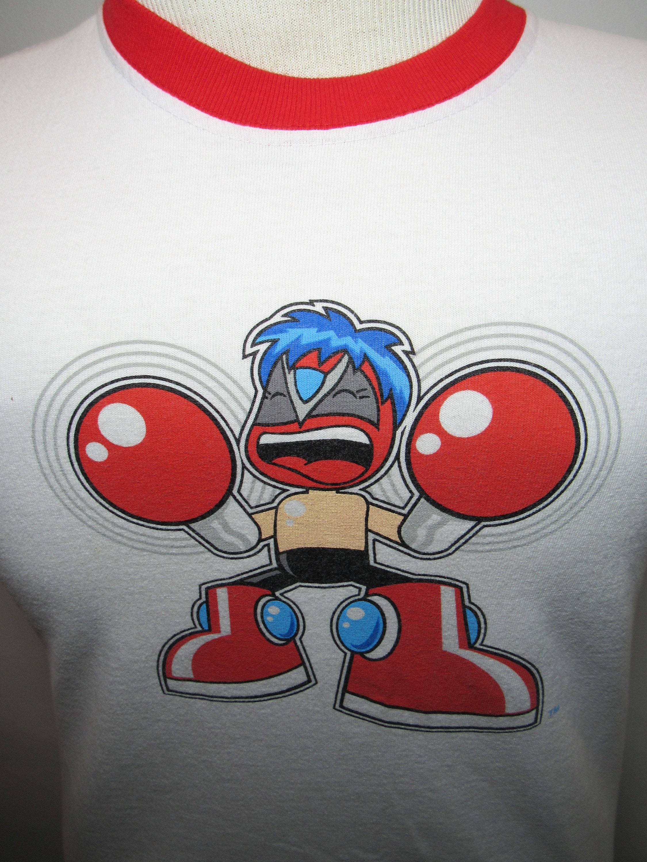 Y2K Homestar Runner Stinkoman Ringer T-shirt Men's Size Medium Stinko ...