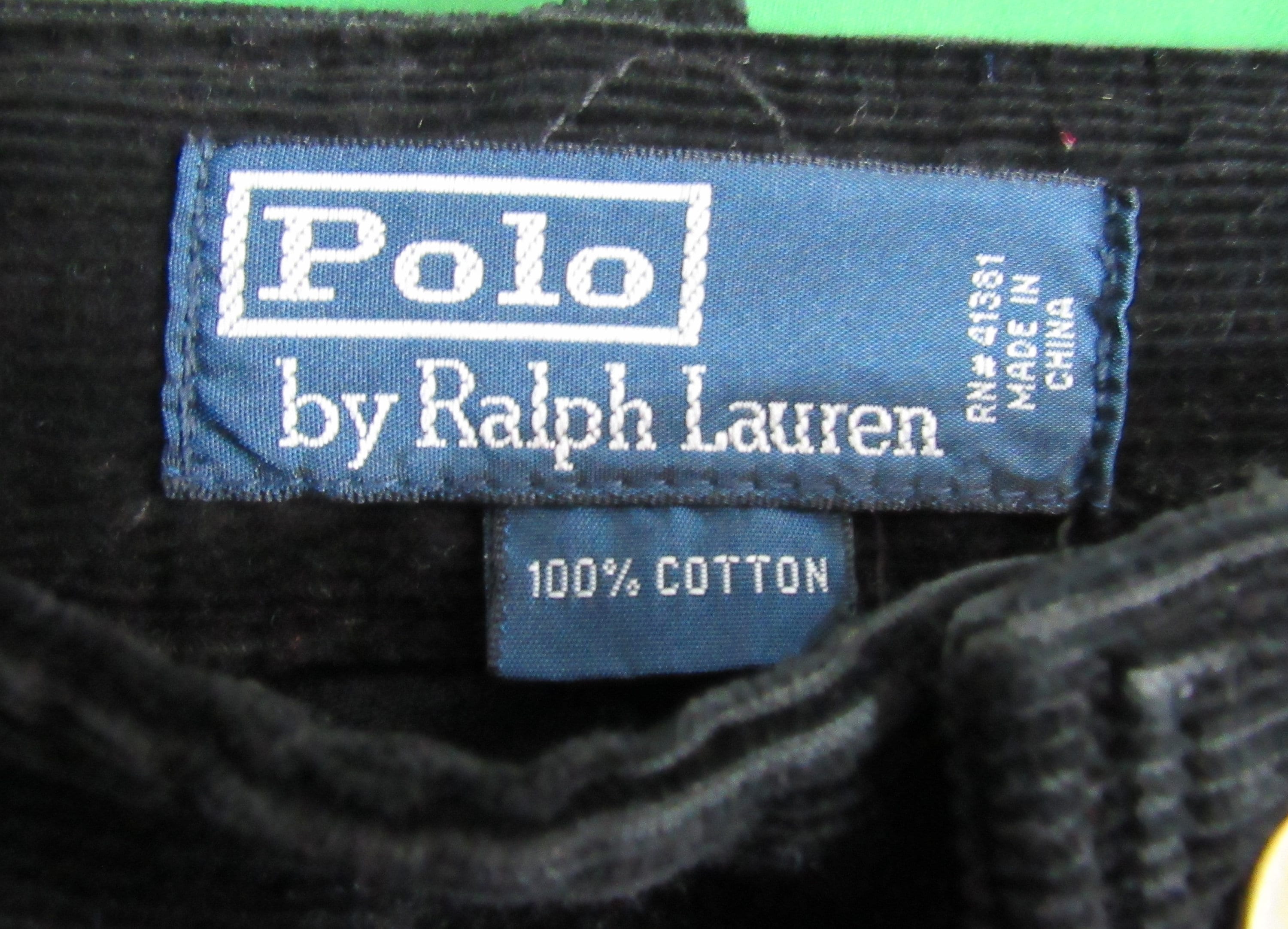 Vintage Black Polo Ralph Lauren Tactical Utility Cargo Corduroy Military Paratrooper Pants ...