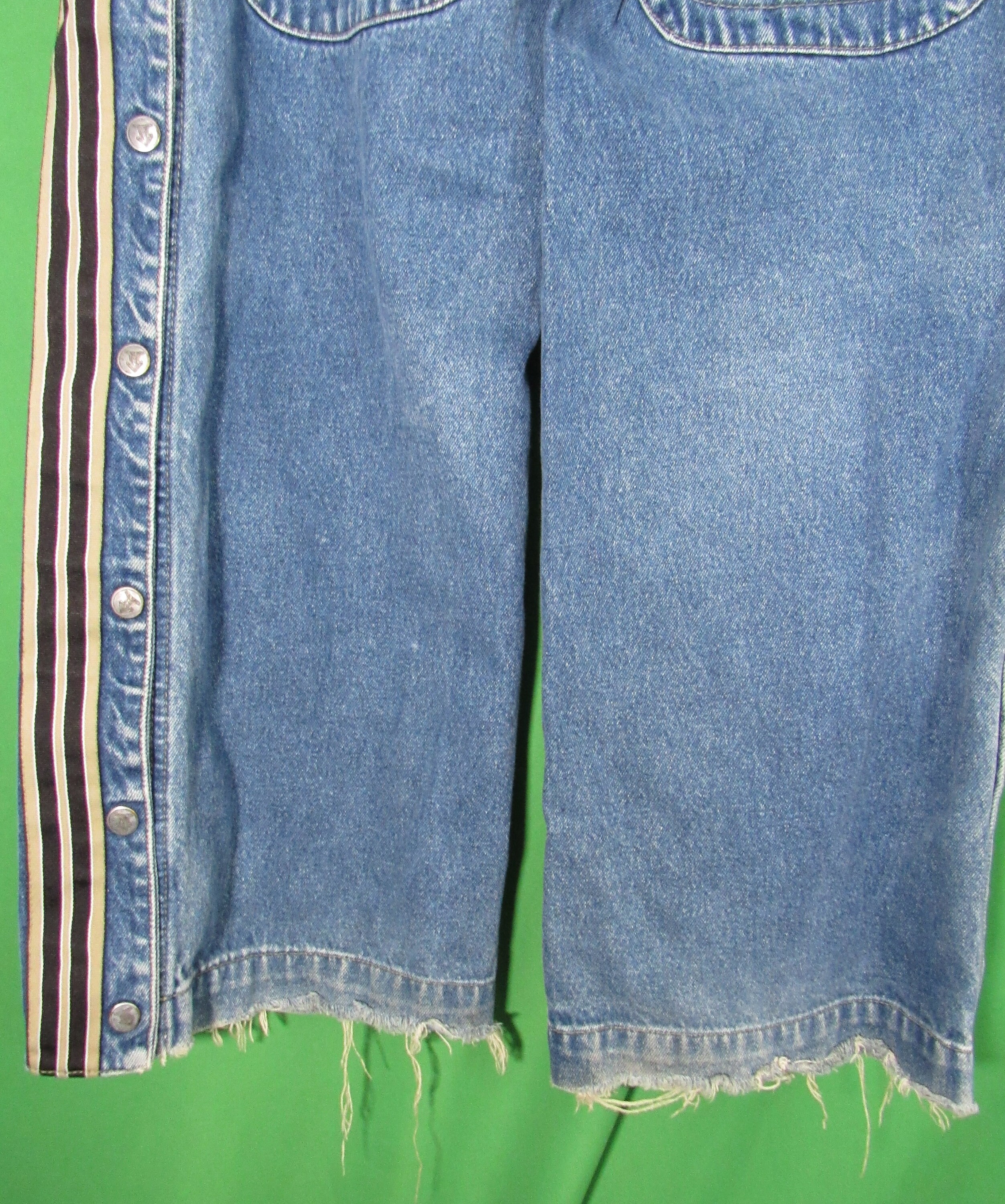 Vintage 90's Y2K Mac Gear Extra Wide Flare Denim Cargo Skater Snap up ...