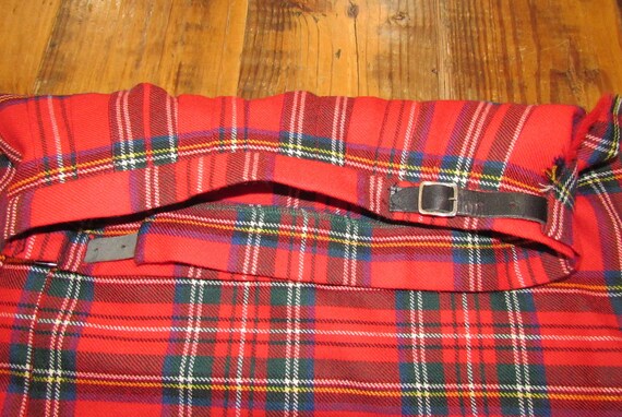 Vintage Jedburgh Kiltmakers Wool Tartan Scottish Kilt… - Gem