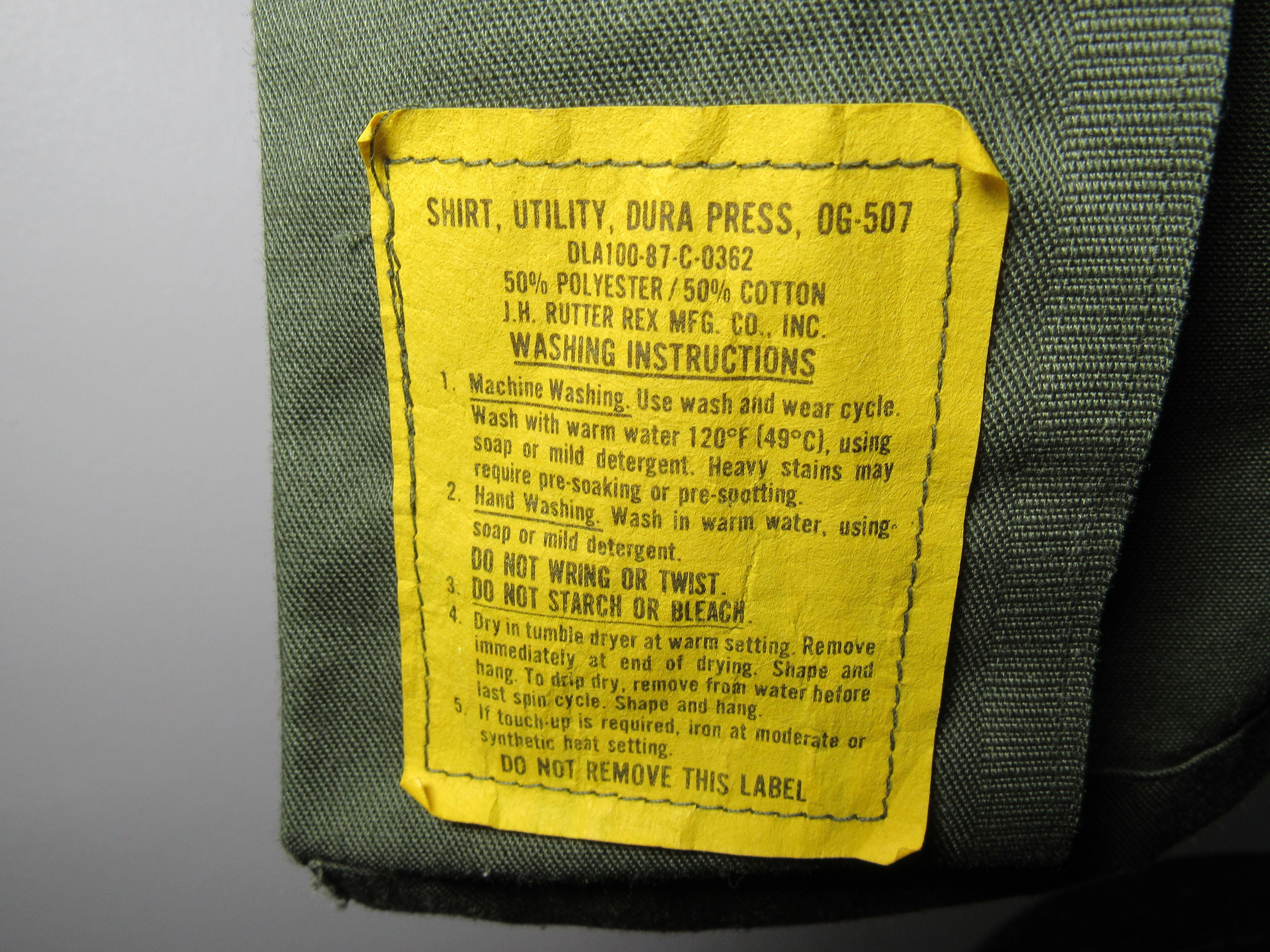 Vintage 60's / 70's US Navy USN Seabees Long Sleeve Shirt 15 1/2 X 33 ...