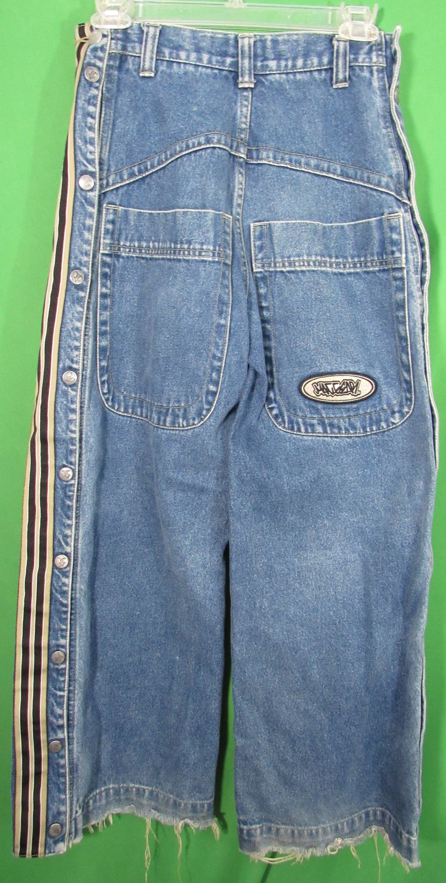 Vintage 90's Y2K Mac Gear Extra Wide Flare Denim Cargo Skater Snap up ...