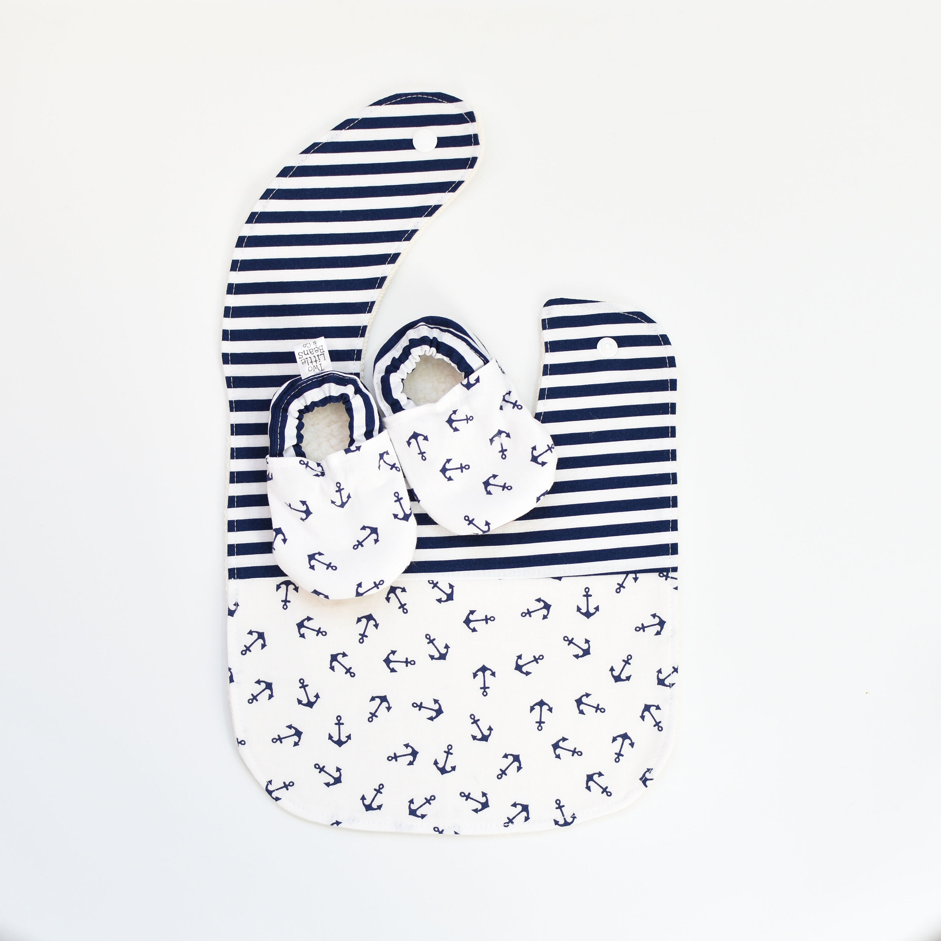 Nautical Baby Booties - Nautical Baby Clothes - Soft Soled Shoes ...