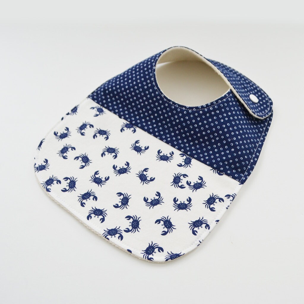 Crab Baby Bib, Crab Baby, Nautical Baby Shower, Baby Boy Bib, Nautical ...