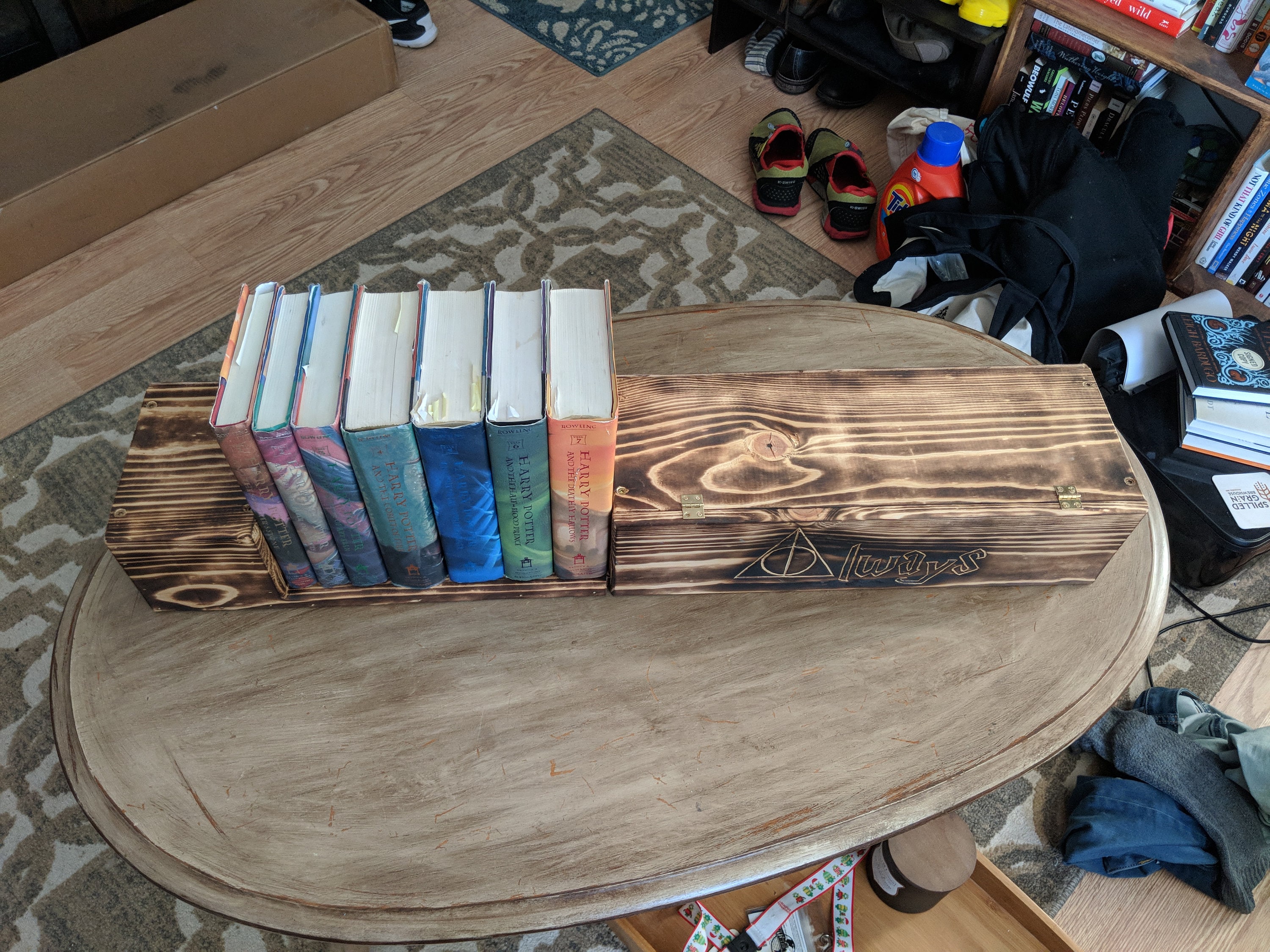 Harry Potter Book Set Display Shelf with Storage For | Etsy