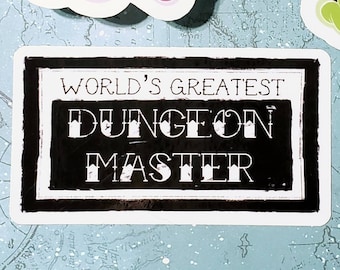 Dnd Dog Sticker Dungeons and Good Bois Dungeon Master Gift - Etsy
