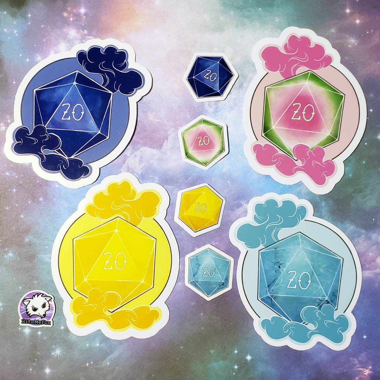 Birthstone D20 Sticker MTG Sticker D&D Tabletop D20 - Etsy