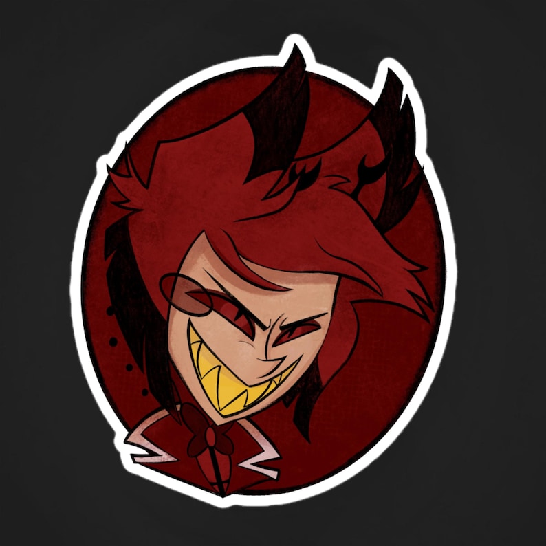 Alastor Radio Demon Sticker Hazbin Hotel Inspired Vinyl Sticker - Etsy