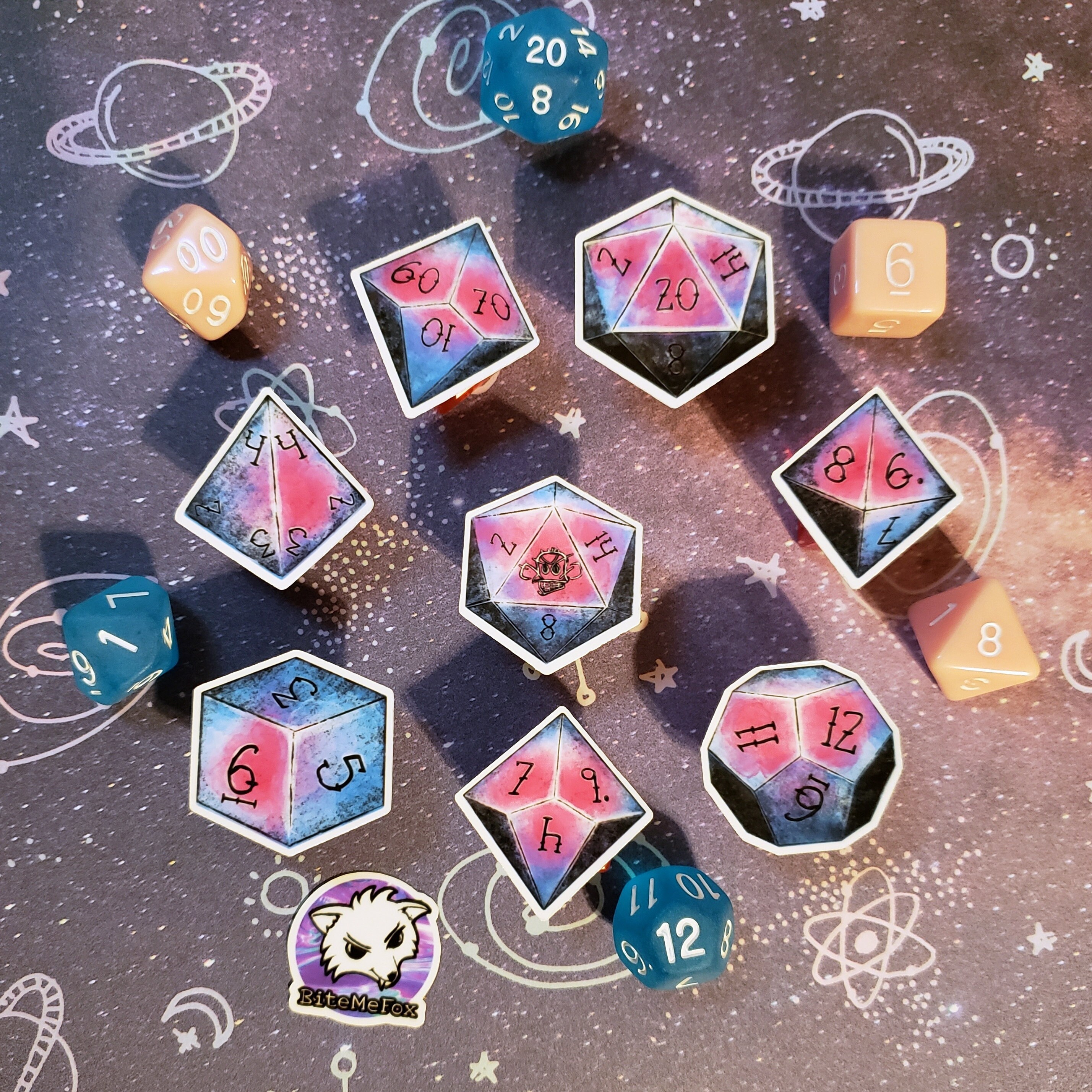 Dice Stickers Inspired by Jinx From Arcane League of Legends D20 Monkey ...