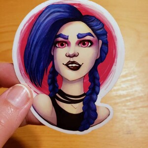Jinx From Arcane League of Legends Sticker Monkey Graffiti Sticker - Etsy