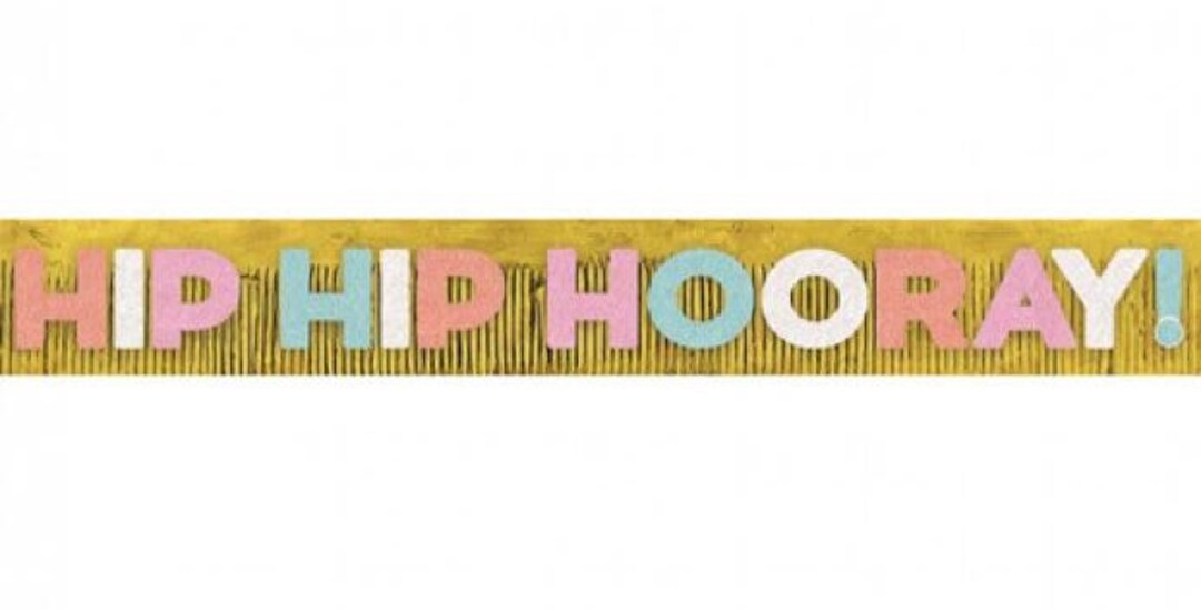 10ft Hip Hip Hooray Banner Photo Props Happy Birthday Photo Props Photo ...