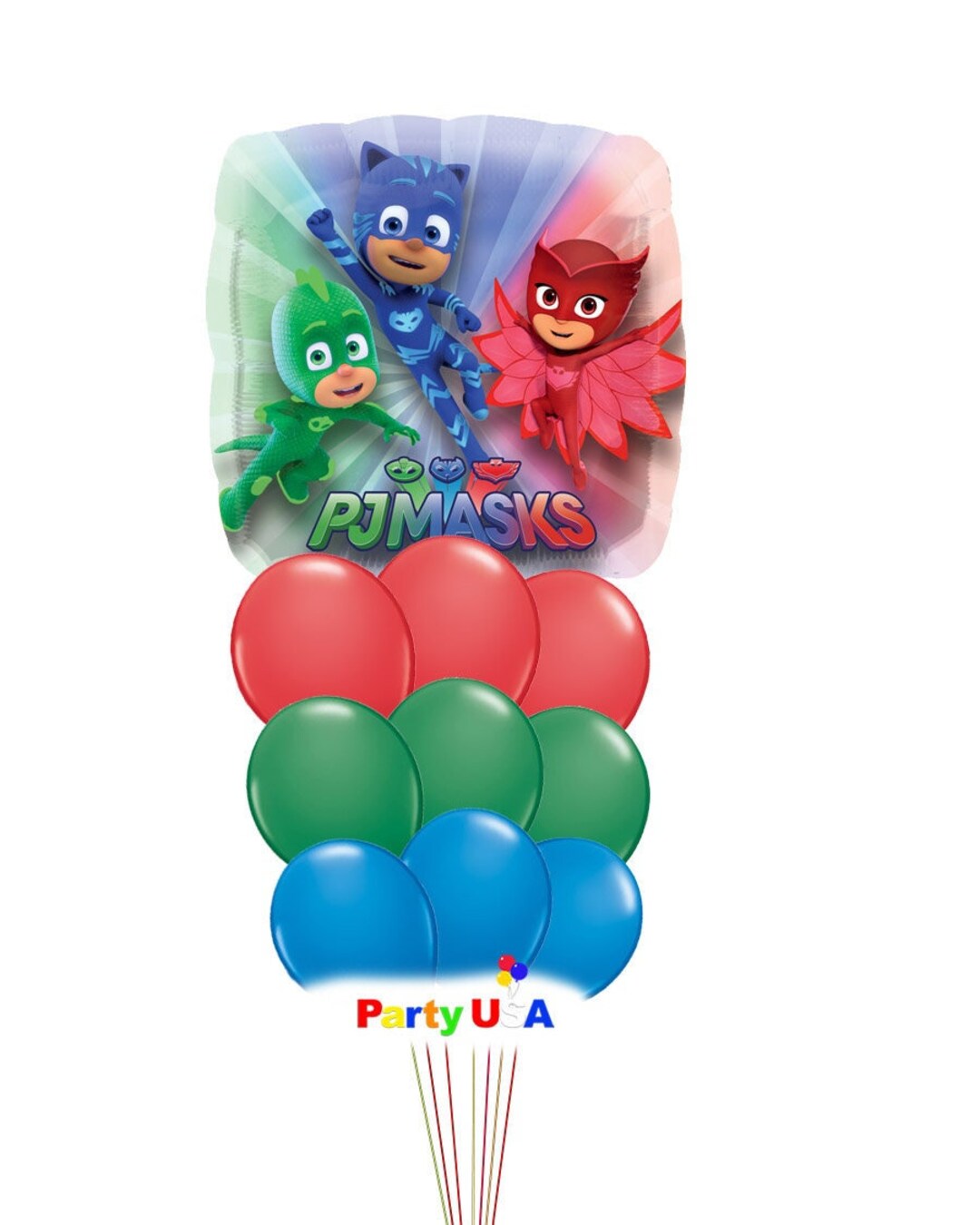 PJ Masks Balloons PJ Mask Birthday Balloons Balloon Bouquet Pj Masks ...