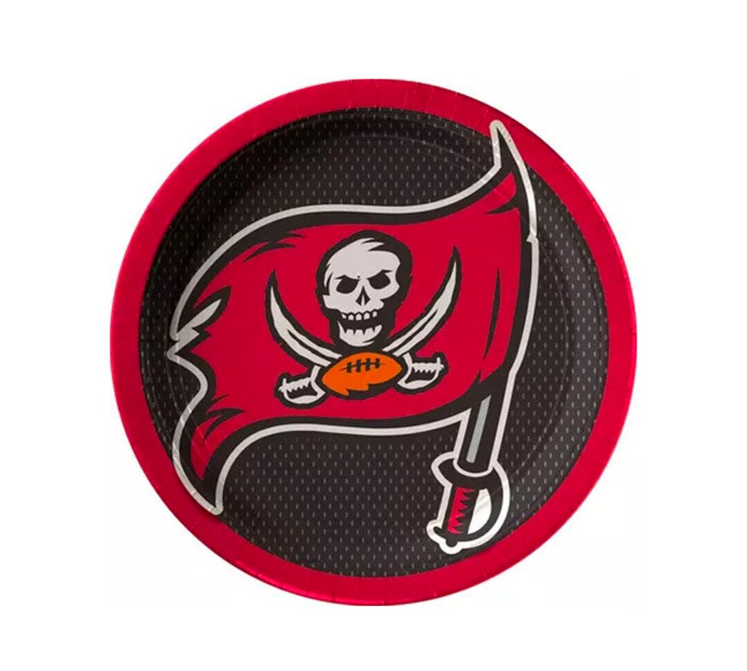 Tampa Bay Buccaneer Plates 8ct Buccaneer Football Party Plates Football ...
