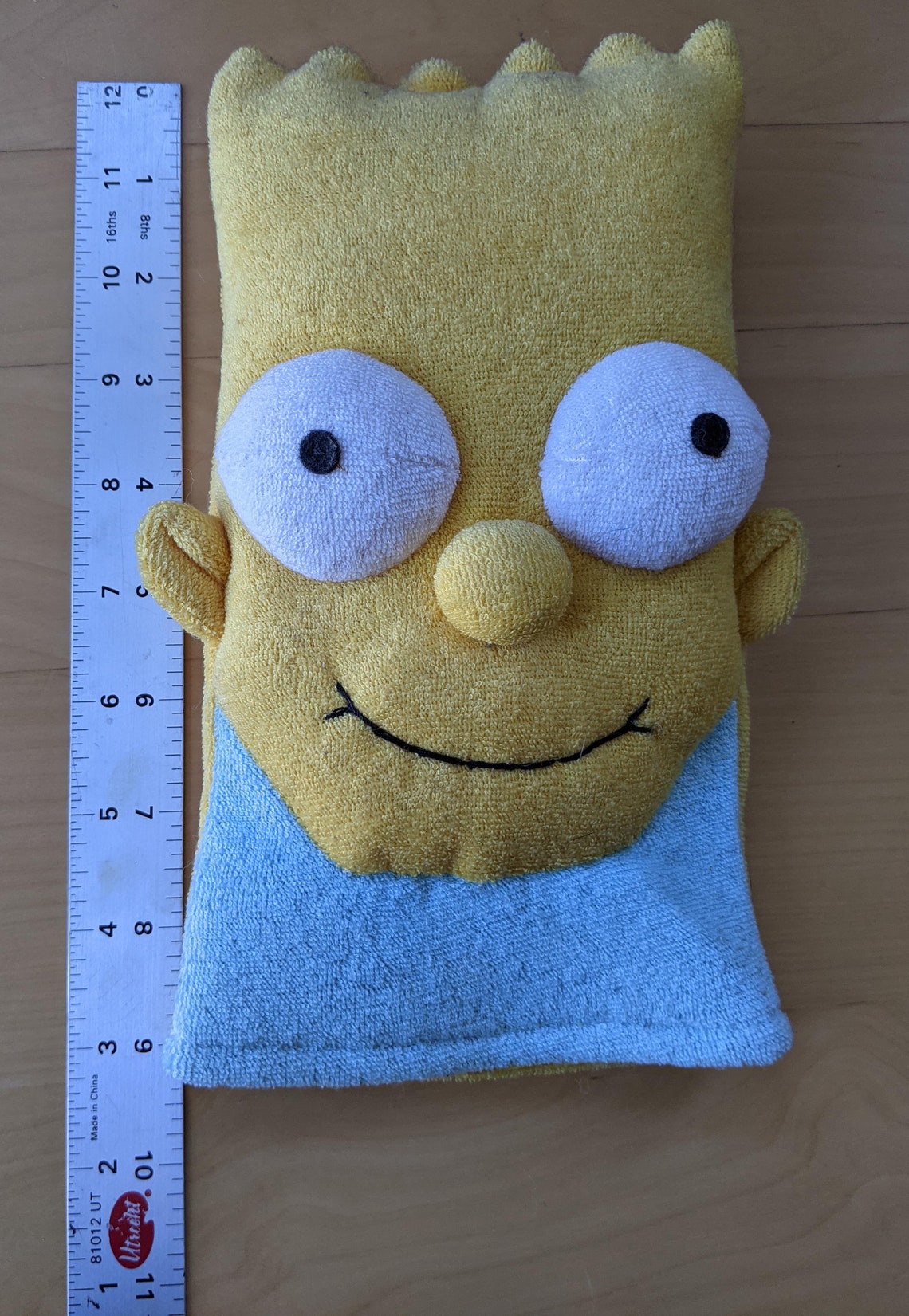 Bart Simpson Hand Puppet Washcloth Bath the Simpsons Vintage 1998 Rare ...