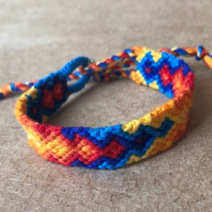 Fire Colored Friendship Bracelet - Etsy