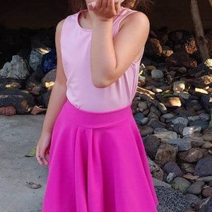 20 Colors Girls Two Tone Skater Dress Any Color Combo - Etsy