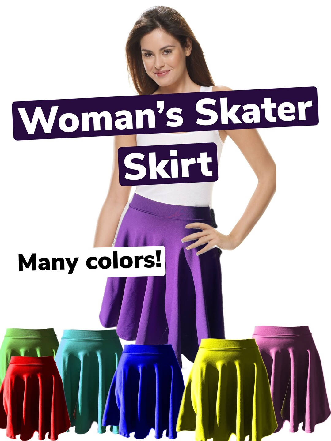 Many Colors, Women Skater Skirts, Full Circle Skirts, Mouseketeer ...
