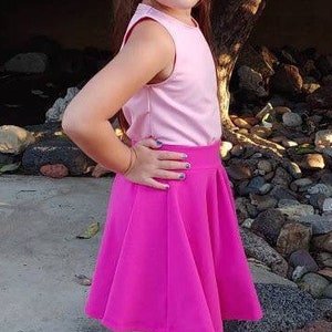 20 Colors Girls Two Tone Skater Dress Any Color Combo - Etsy