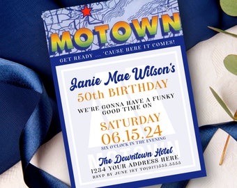 Motown Invitations - Etsy