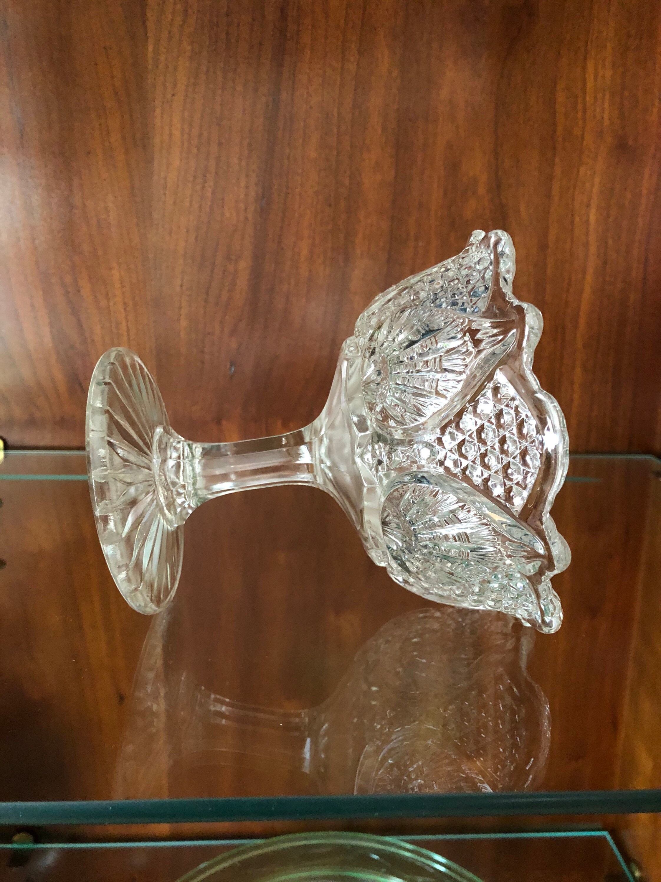 Vintage Glass Compote EAPG Compote Mckee Small Compote | Etsy