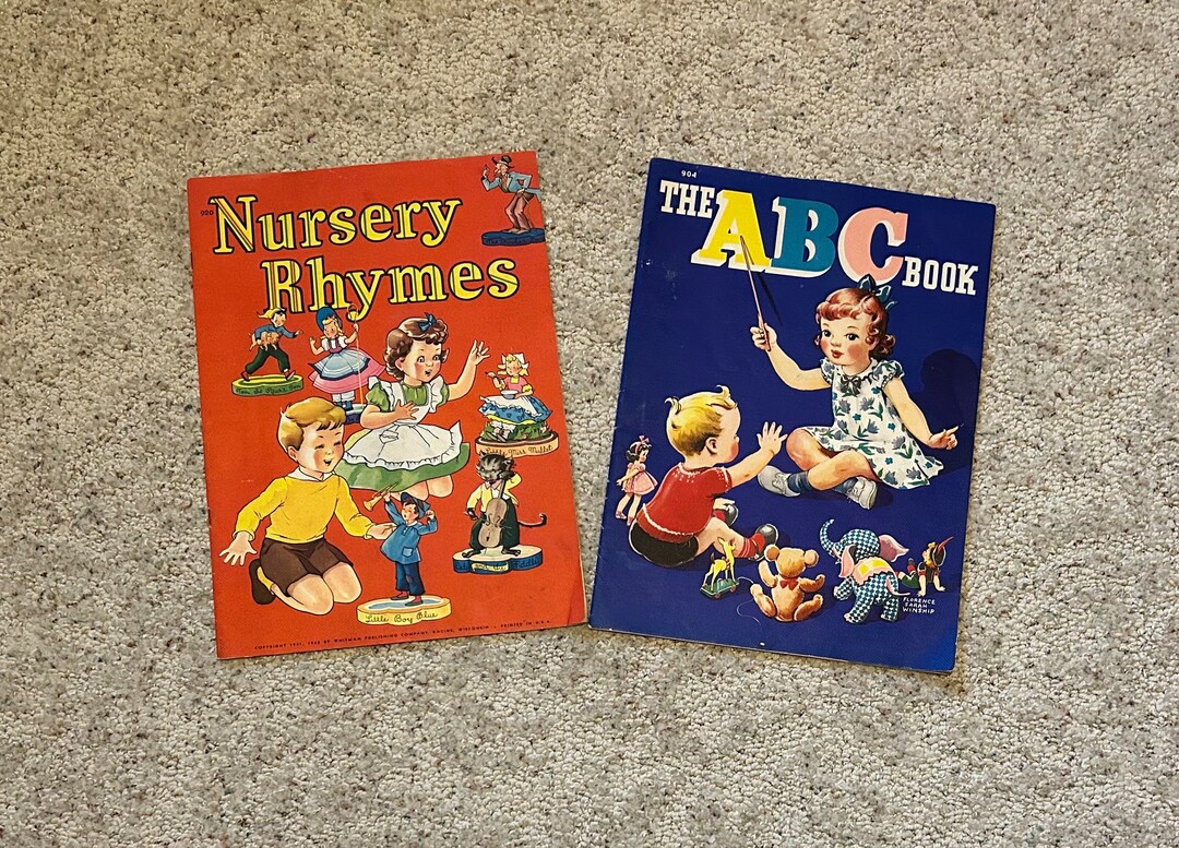 1940s Children's Books: Nursery Rhymes & the ABC Book, Whitman ...