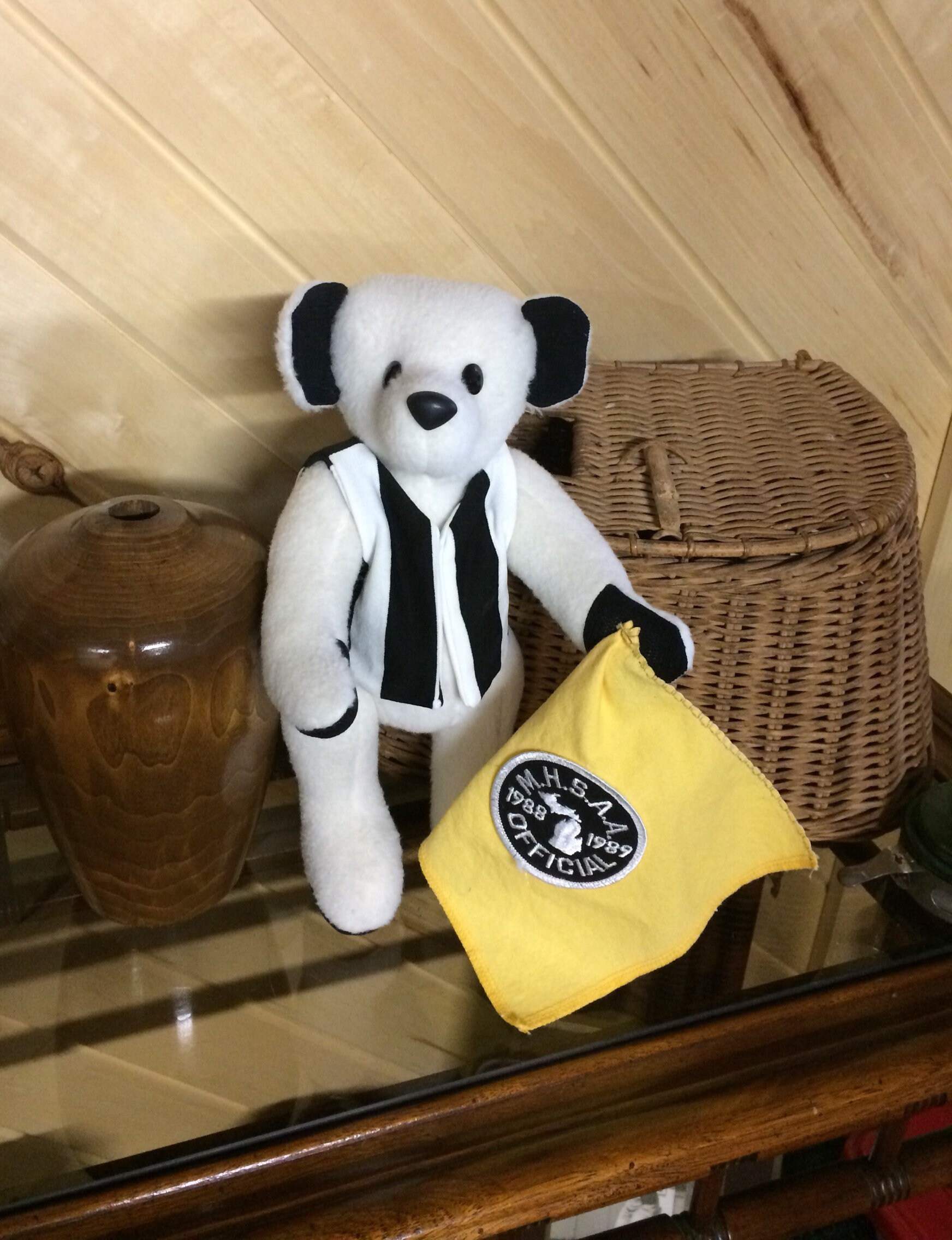 Vintage referee clothing teddy bear made out of authentic | Etsy