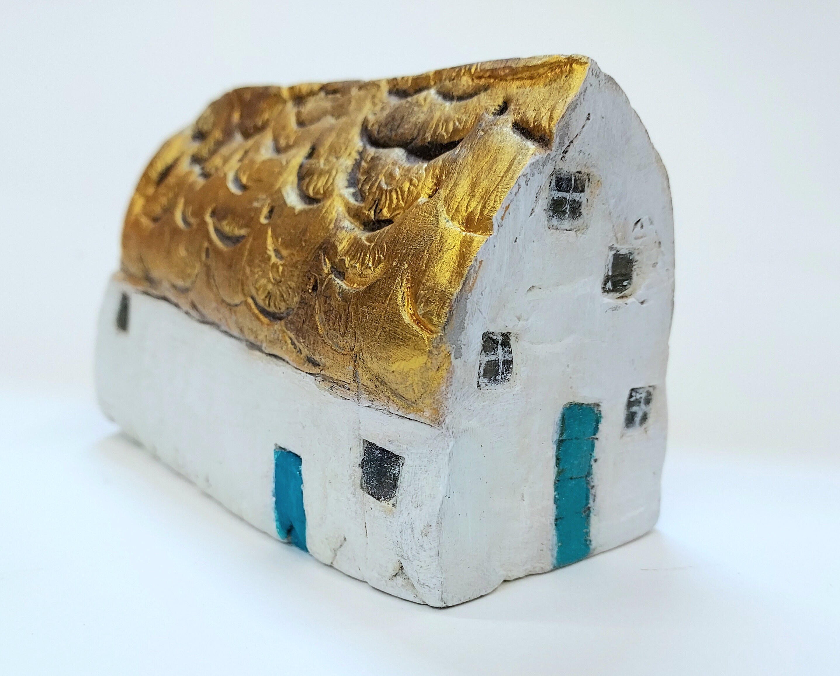 Seashell Cottage . Handmade Clay Model. Rustic Bespoke Design by Lisa ...