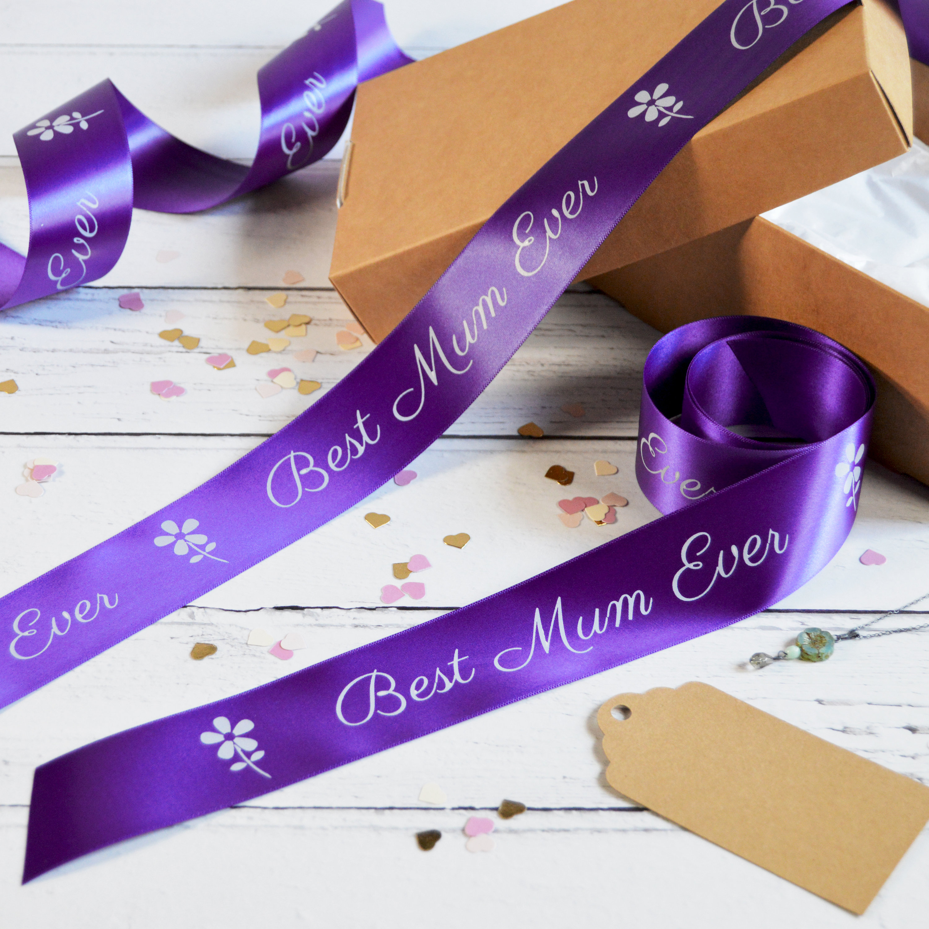 Mother's Day 38mm Personalised Printed Ribbon - Etsy