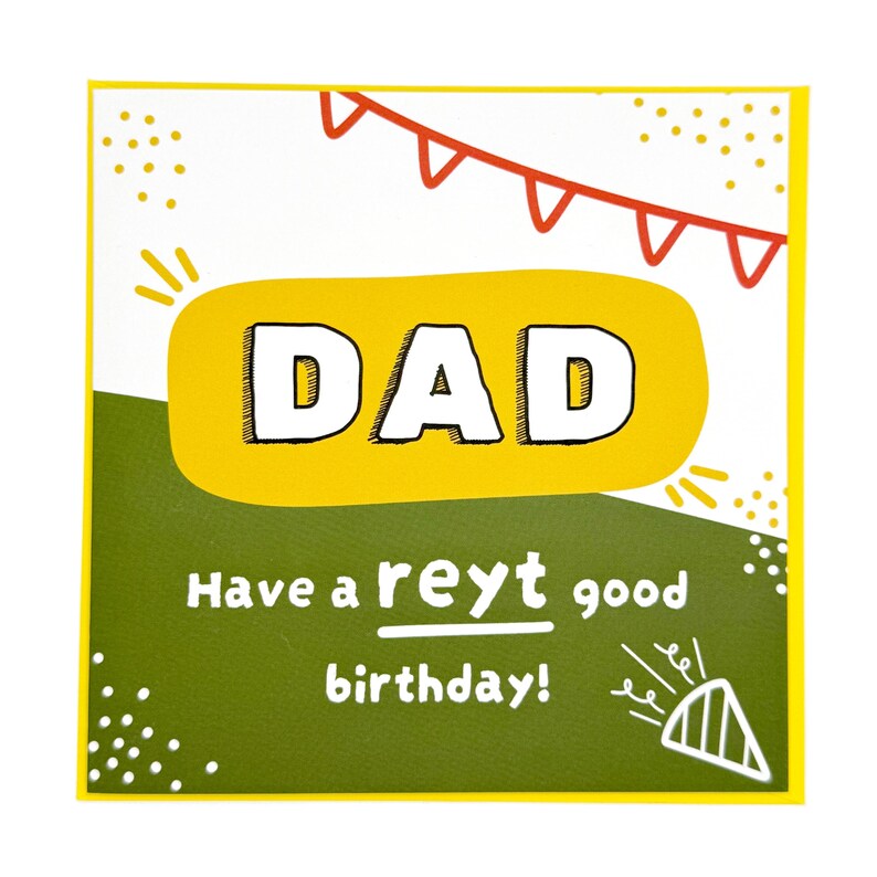 Dad Have A Reyt Good Birthday! | Birthday Dialect Card - Etsy