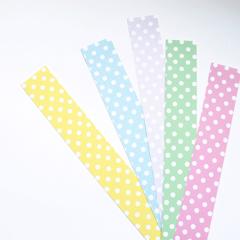 Pastel Polka Dot Paper Chain Kit Party Decorations - Etsy