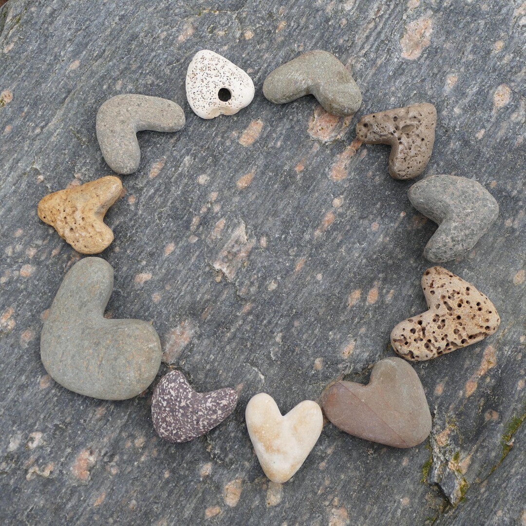 Heart Pebbles Circle Beach Photo Card Love You Pebbles Photo Card ...