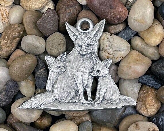 Fennec Fox Fennec Fox Pewter Ornament Fox Fox Figurine Fox | Etsy