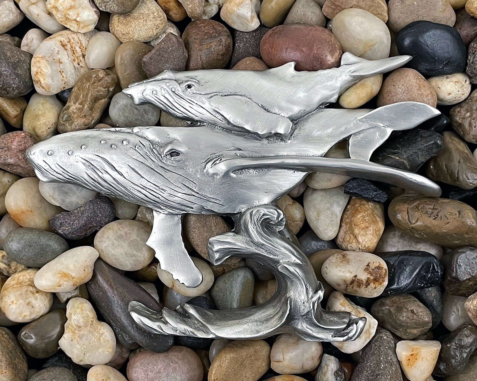 Humpback Whale Sculpture | Pewter Whale Figurine | Hump Back Whale ...