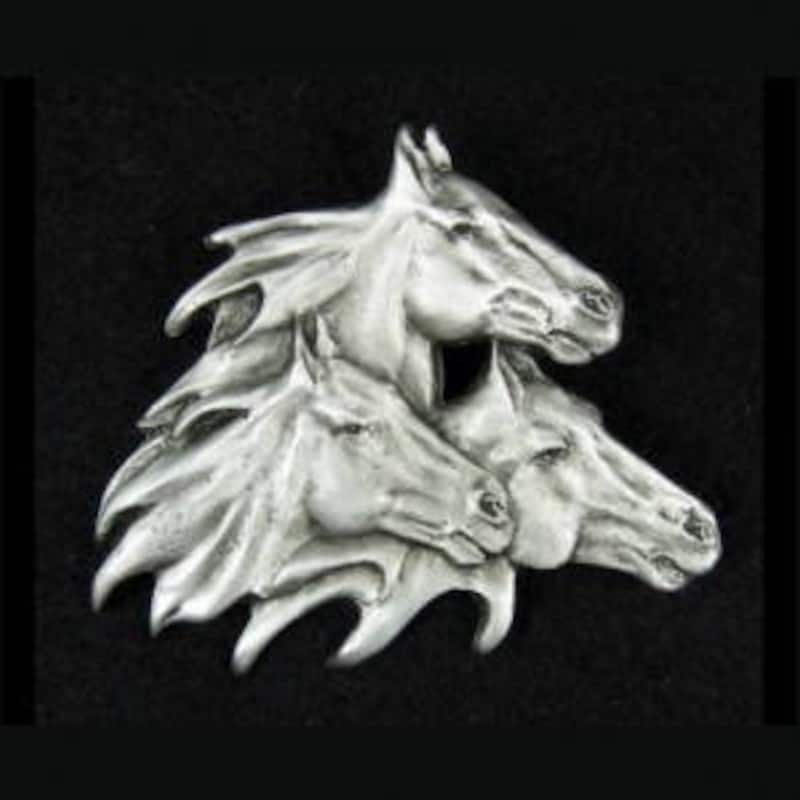 Pewter Horses Figurines - Etsy