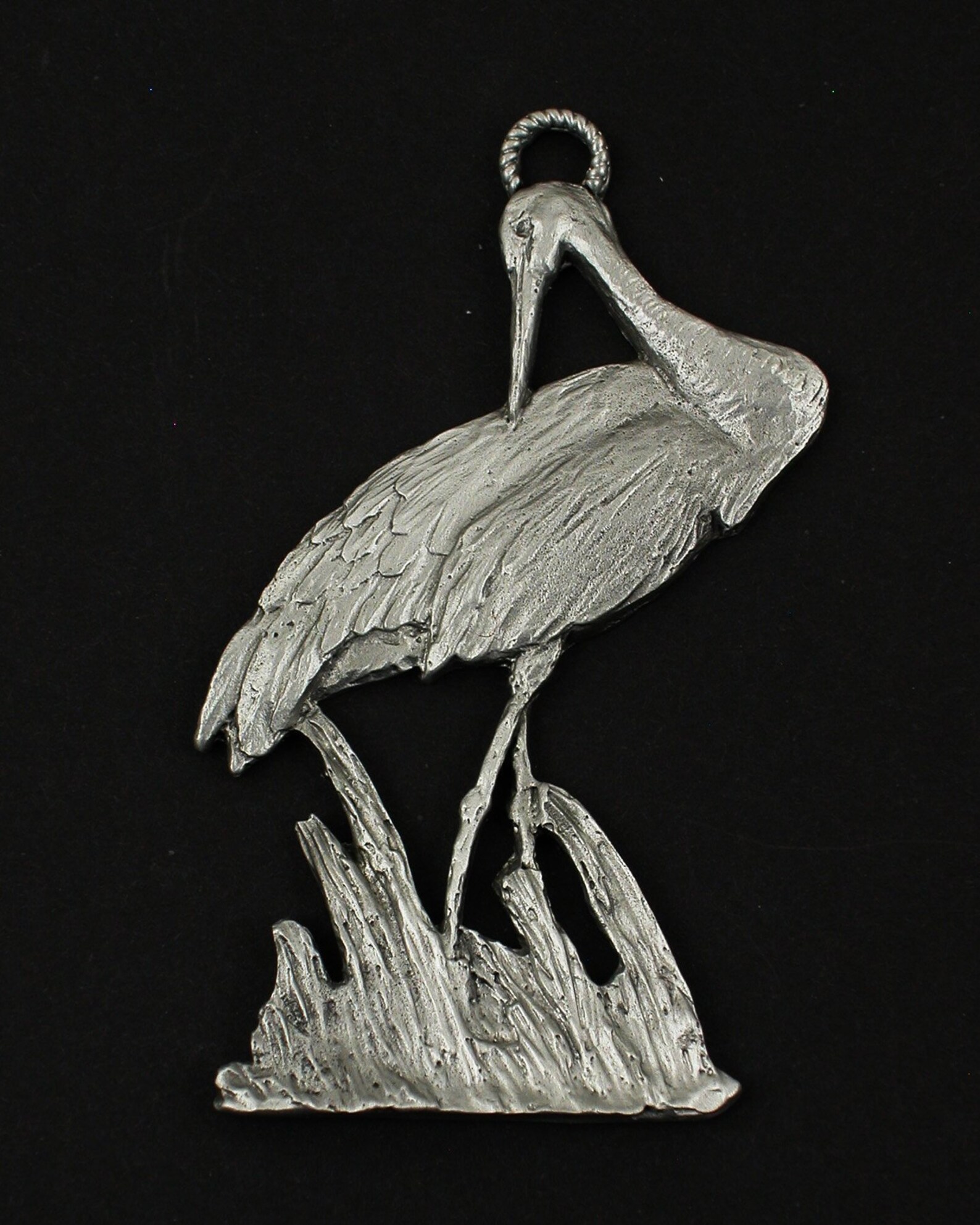 Sandhill Crane Pewter Ornament Pewter Crane Figurine Metal - Etsy