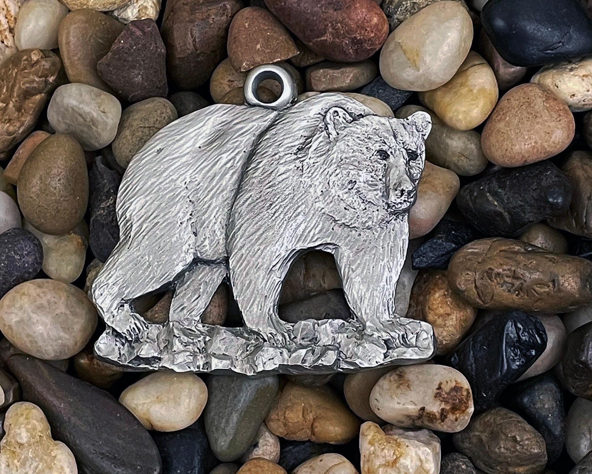 Bear Bear Pewter Ornament Grizzly Bear Pewter Ornament - Etsy Polska