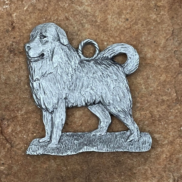 Pewter Dog Figurine - Etsy