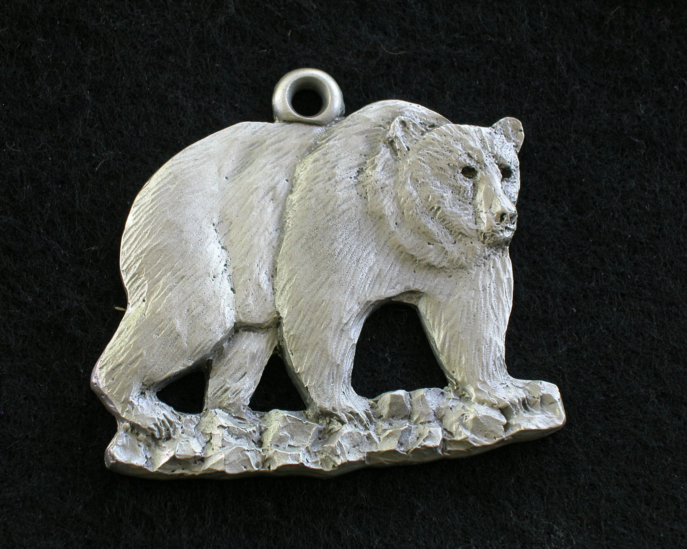 Bear Bear Pewter Ornament Grizzly Bear Pewter Ornament - Etsy Polska