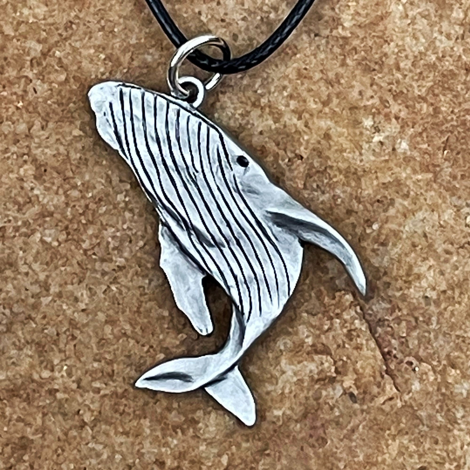 Humpback Whale Necklace Pendant, Whale Jewelry, Pewter Pendant ...
