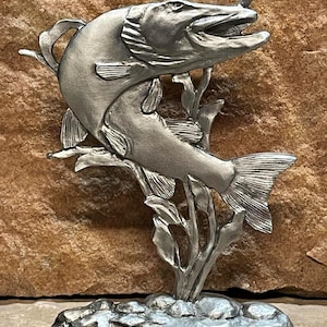 Musky Figurine, Musky Art, Fish Figurine, Fish Art, Musky Sculpture ...