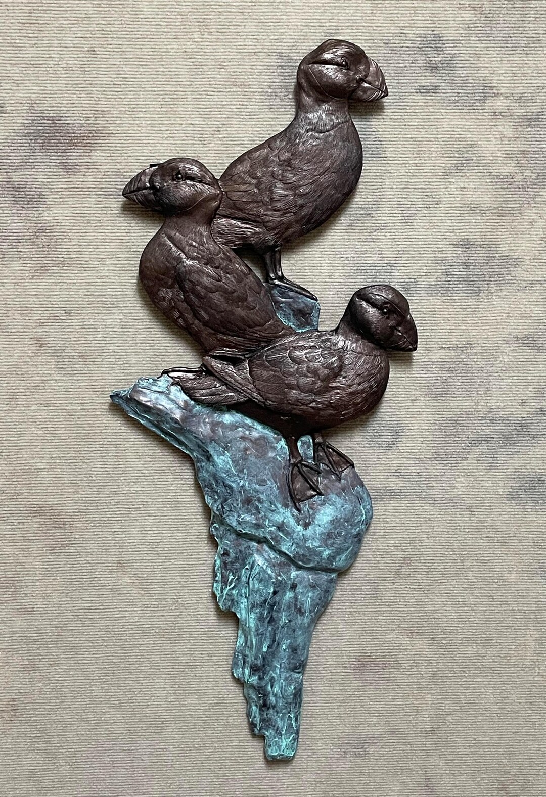 Atlantic Puffin Wall Sculpture, Handcrafted Bird Art Decor, Unique ...