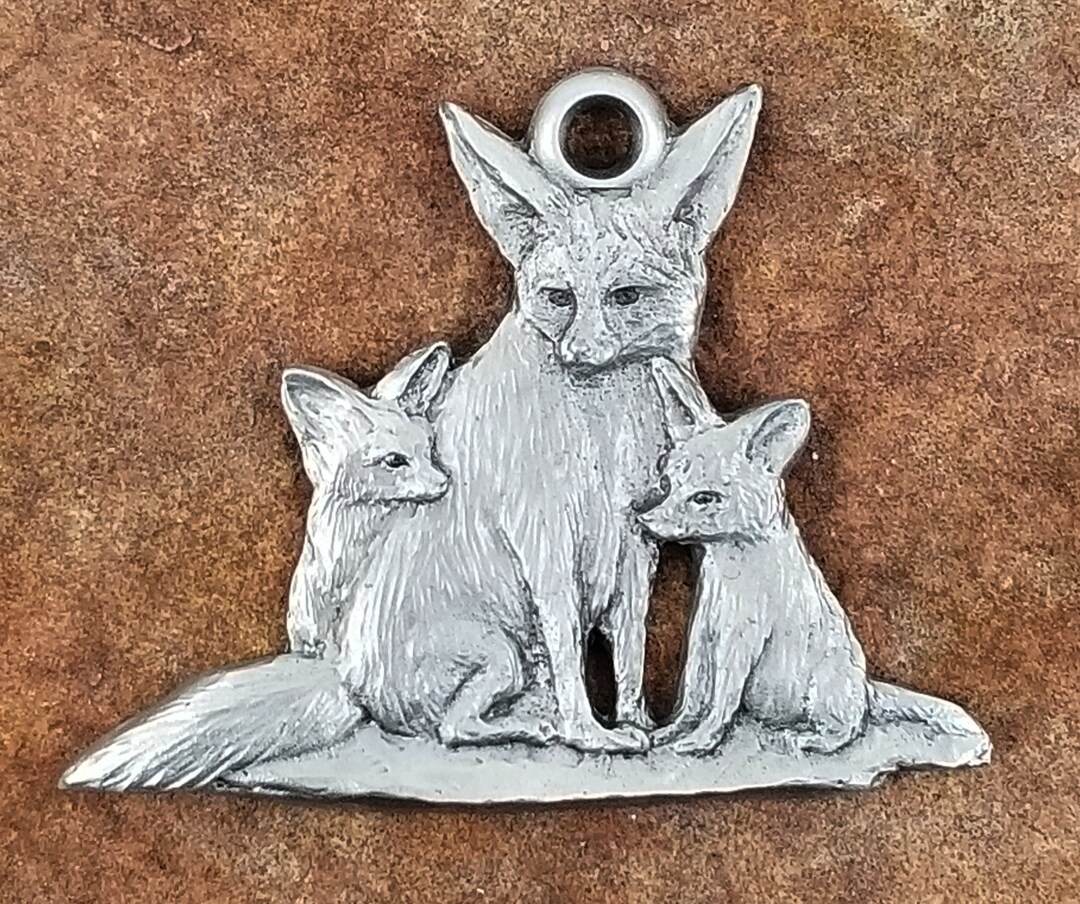 Fennec Fox, Fennec Fox Pewter Ornament, Fox, Fox Figurine, Fox Ornament ...