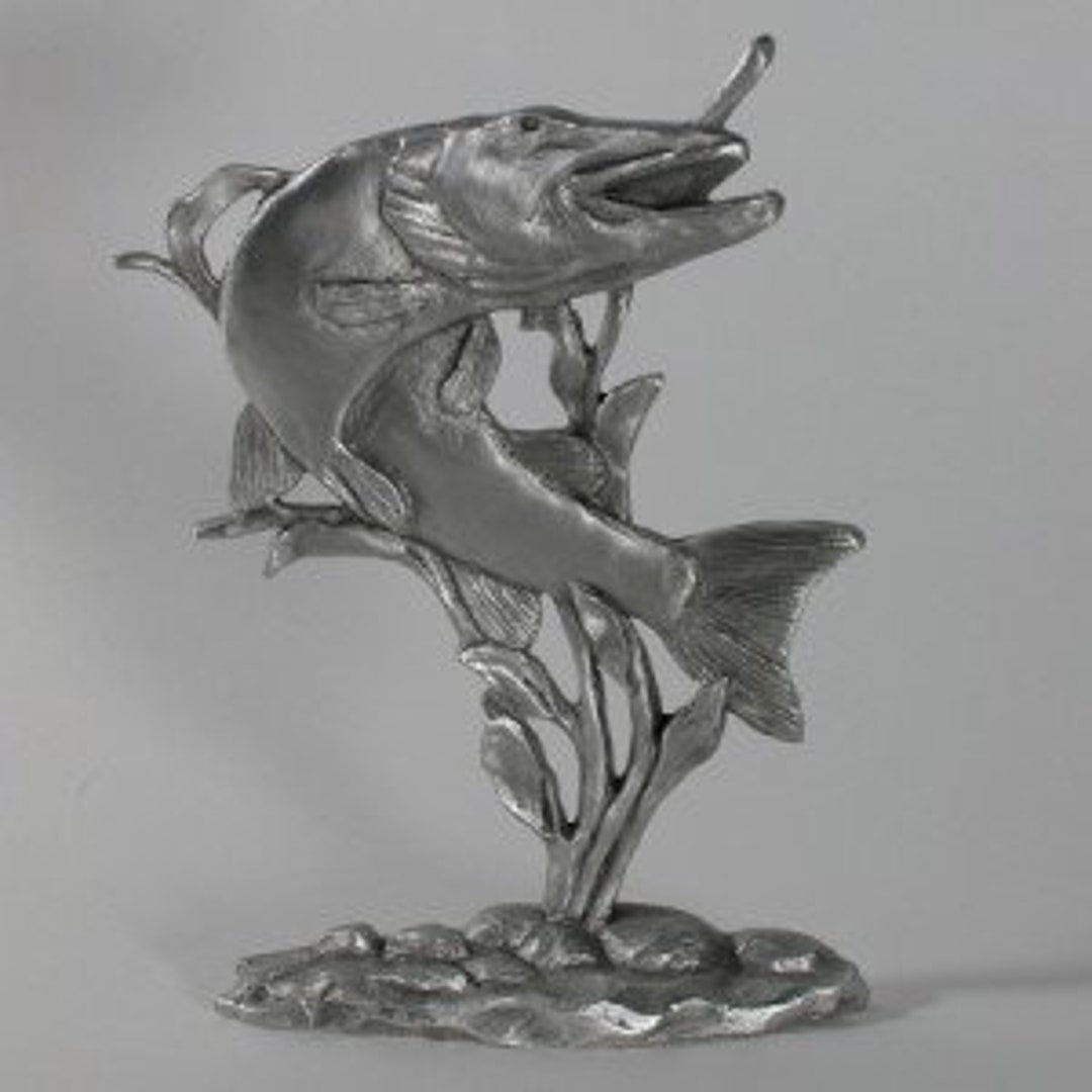 Musky Figurine, Musky Art, Fish Figurine, Fish Art, Musky Sculpture ...