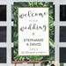 Tropical Wedding Welcome Sign Tropical Wedding Decor - Etsy